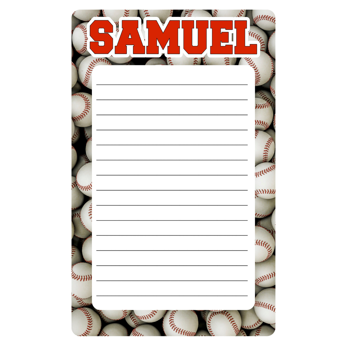 Personalized Stationery Set - Baseball – Pack for Camp