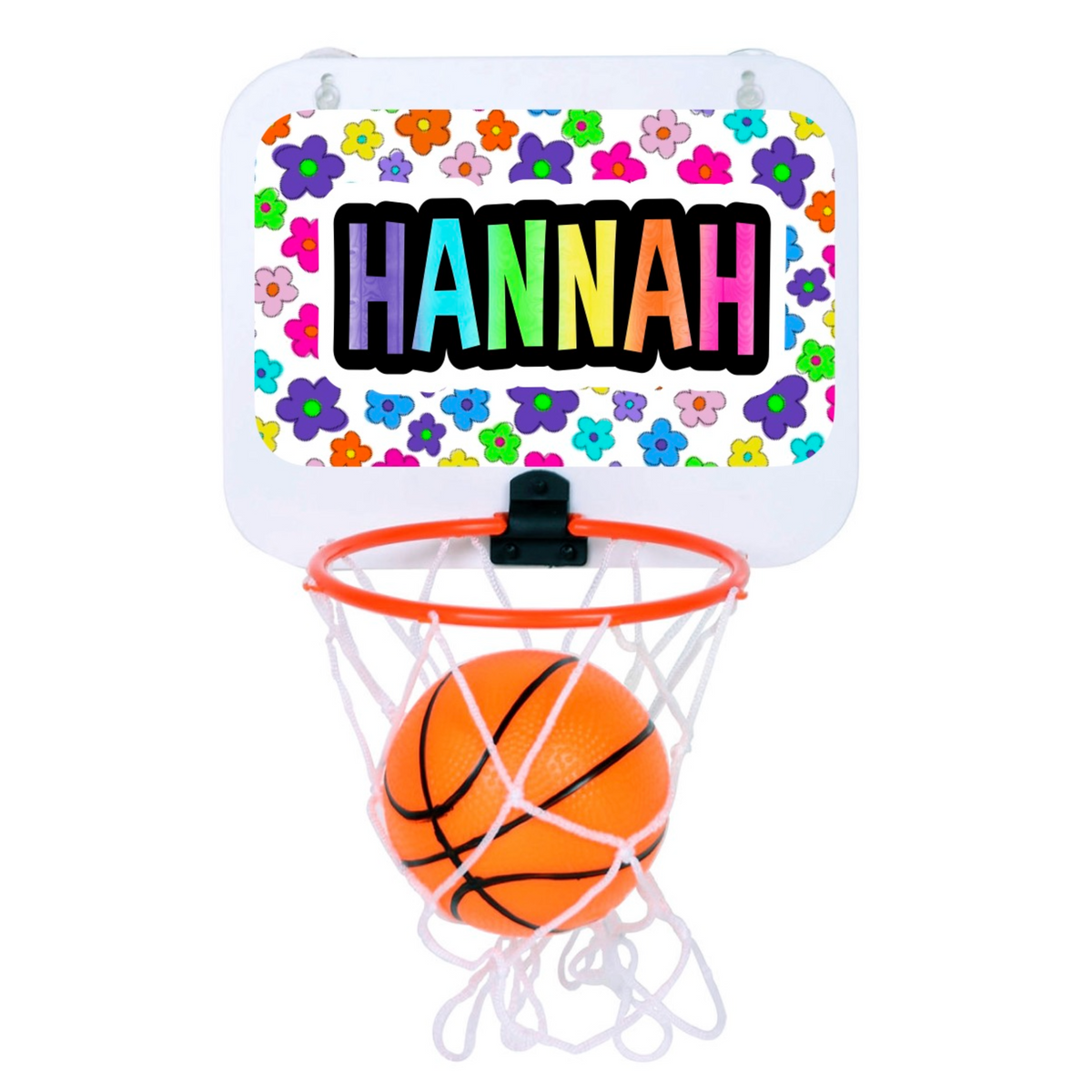 Personalized Basketball Hoop - Happy Flower – Pack for Camp