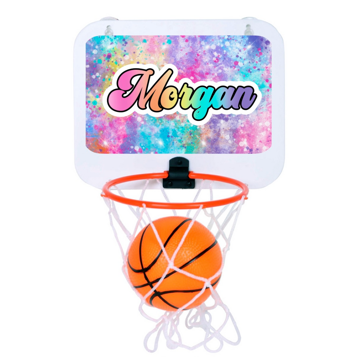 Personalized Basketball Hoop - Rainbow Cloud – Pack for Camp