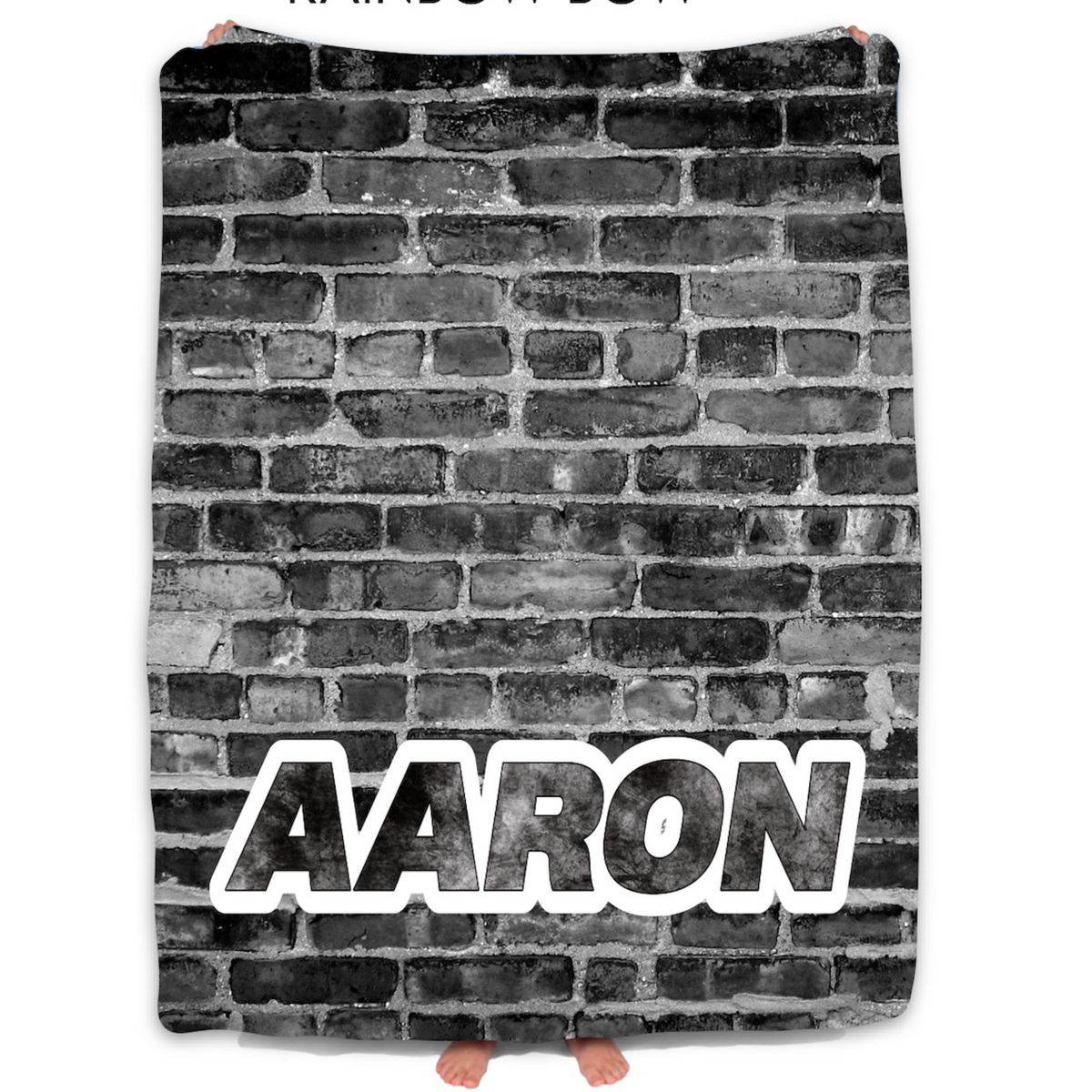 Personalized Blanket - Black Brick – Pack for Camp