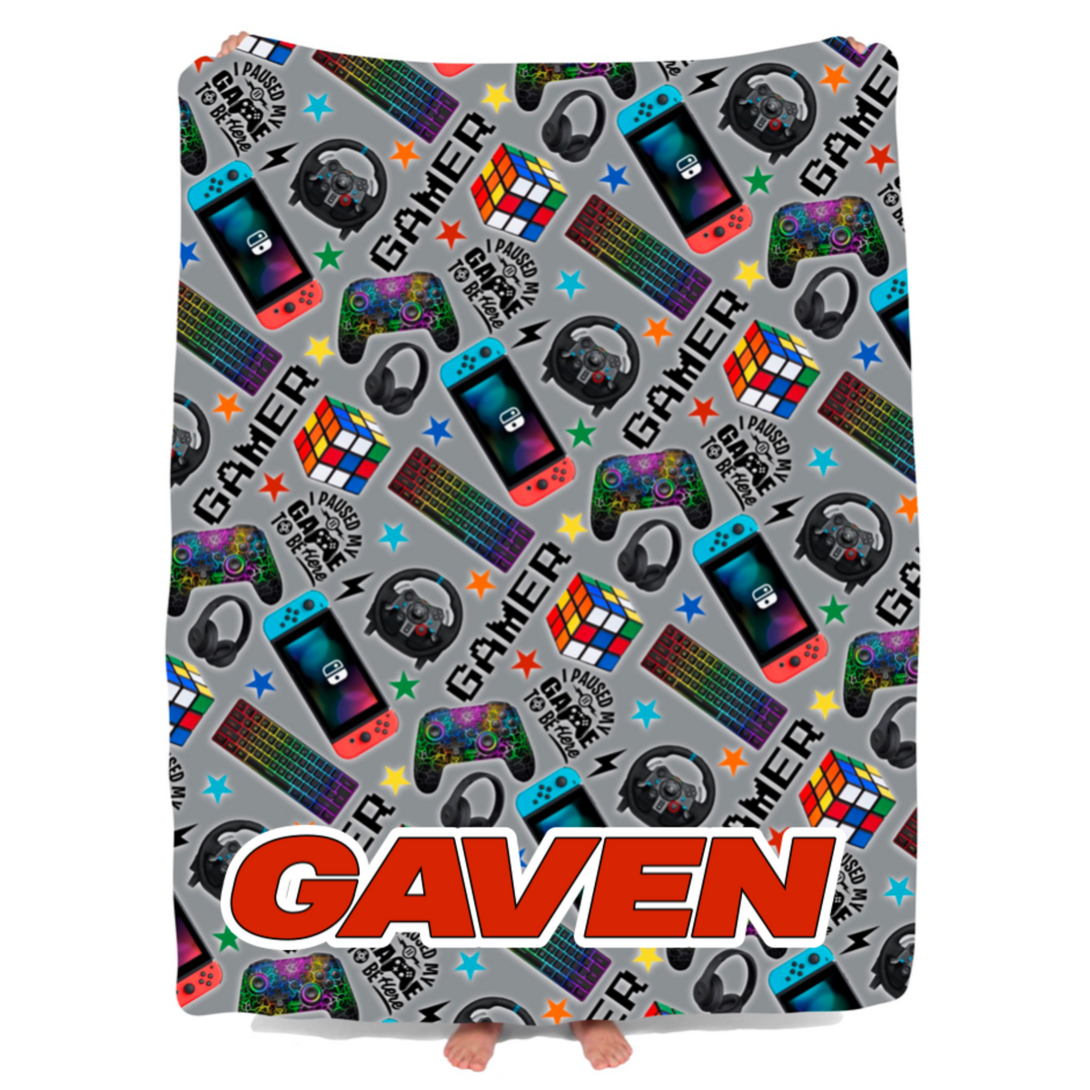 Personalized Blanket - Gamer Vibes – Pack for Camp
