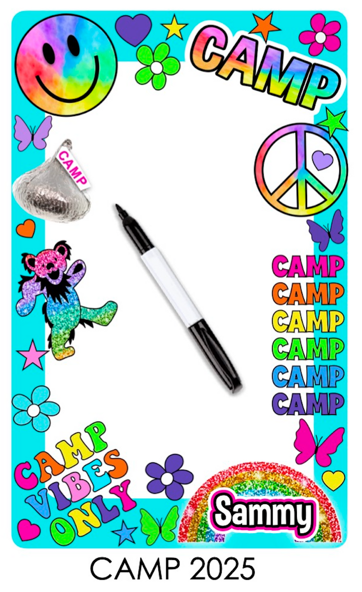 Personalized Dry Erase Board - Camp 2025 – Pack for Camp