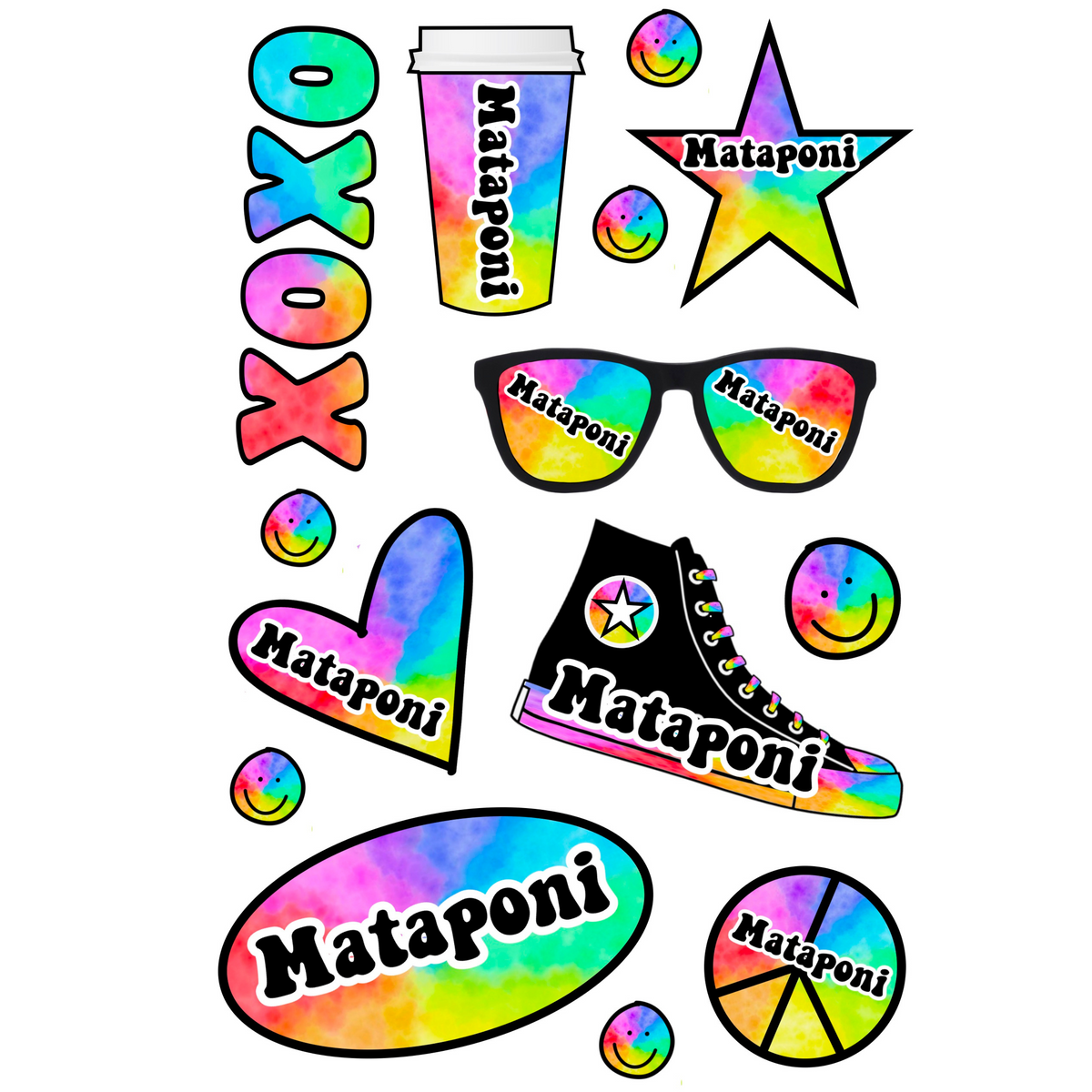 Personalized Cling-It Reusable Sticker Sheets - Watercolor – Pack for Camp