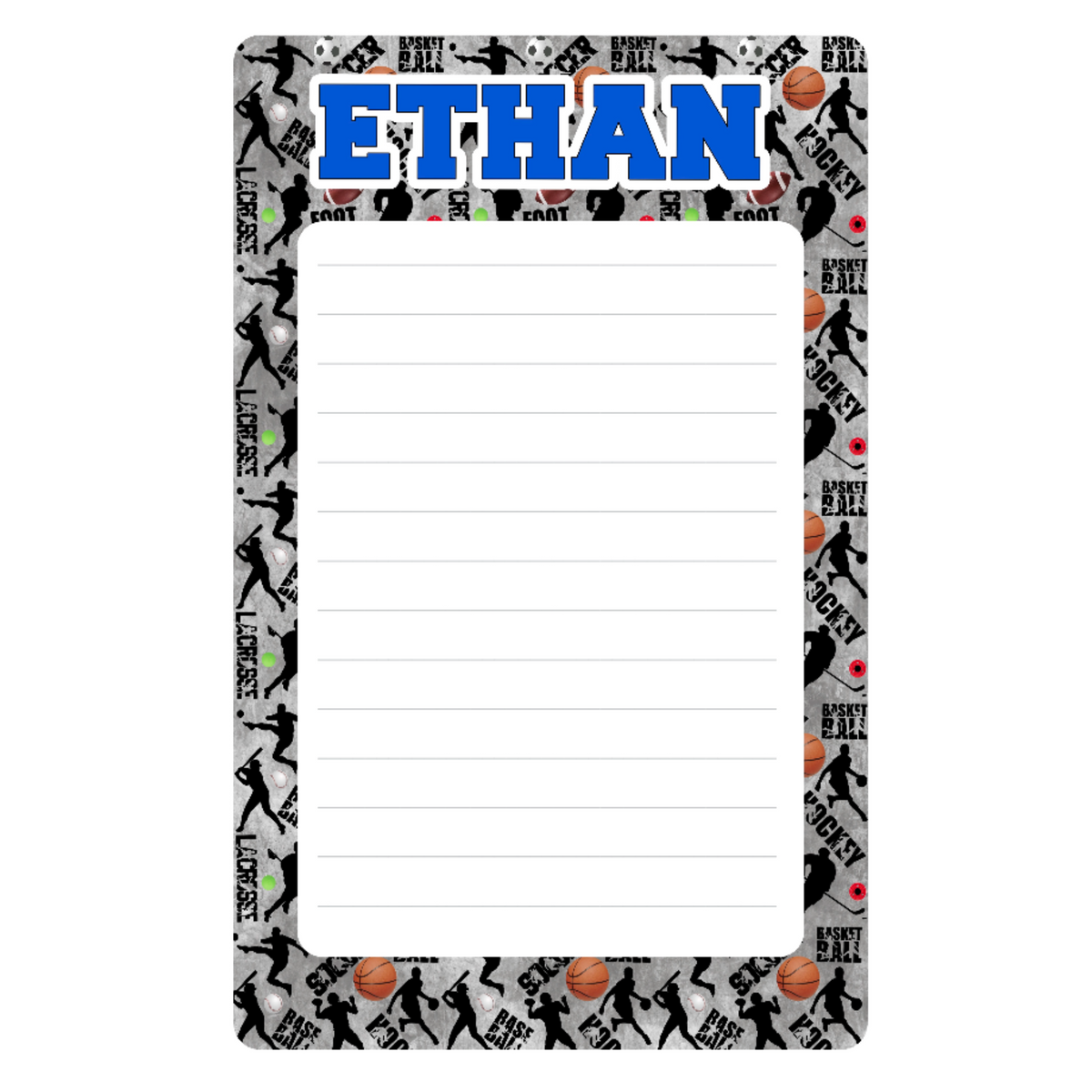 Personalized Stationery Set - All Sport – Pack for Camp