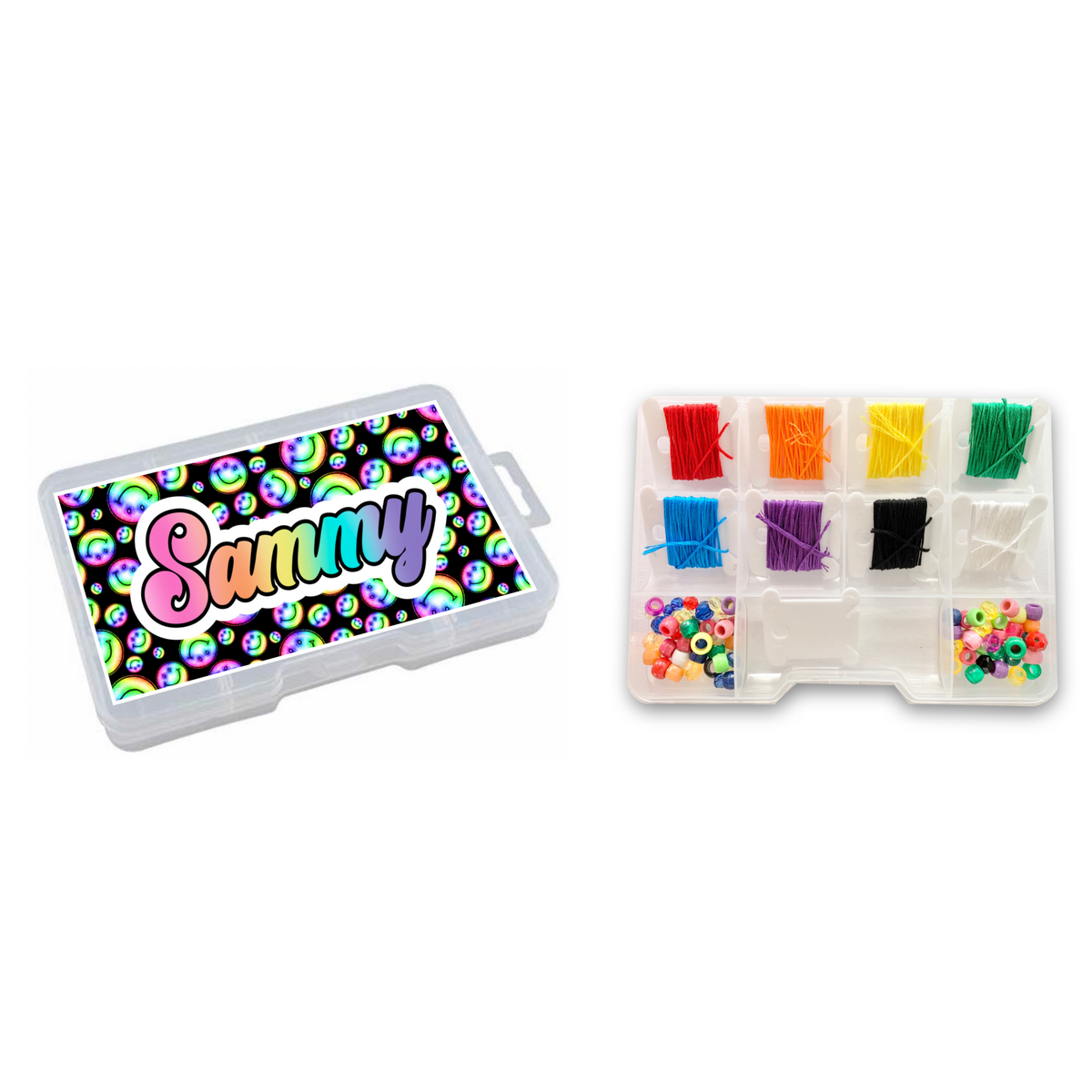 Personalized String Box - Happy Faces – Pack for Camp