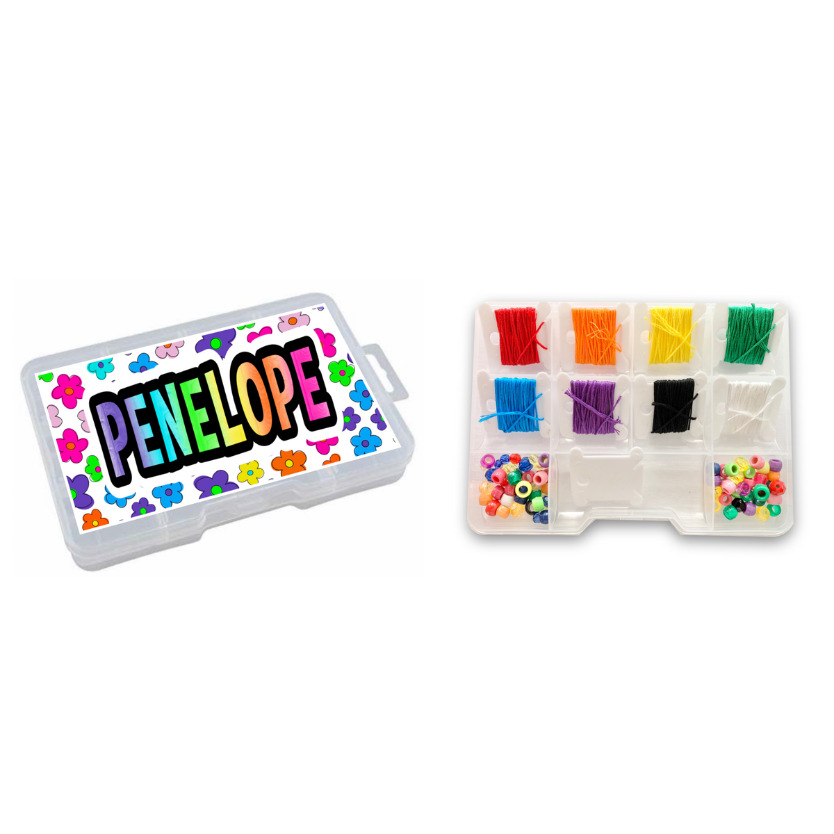 Personalized String Box - Happy Flower – Pack for Camp