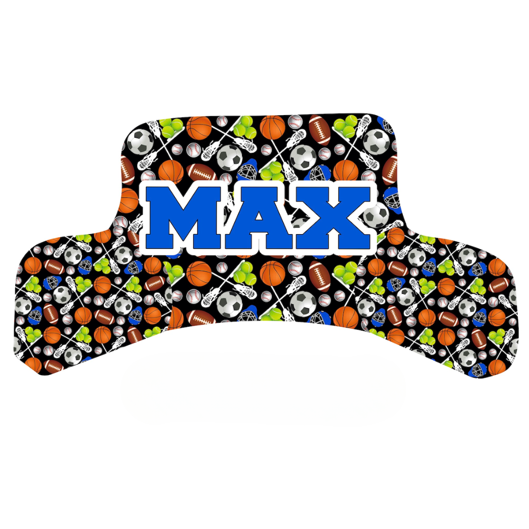 Personalized Boyfriend Pillow Chair - Assorted Sports – Pack for Camp