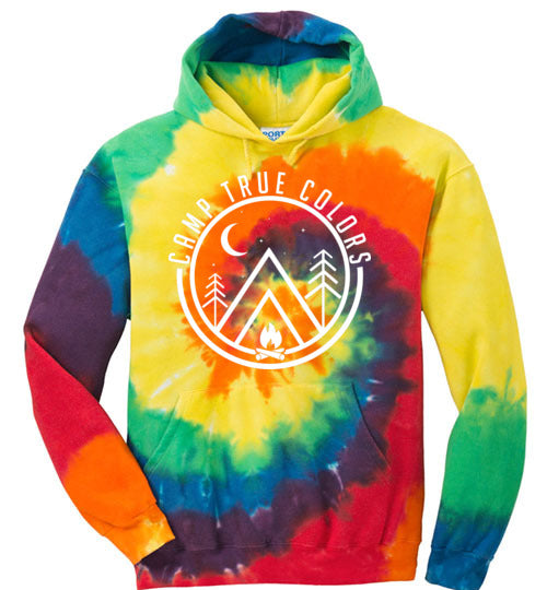 Camp True Colors Tie-Dye Hoodie – Pack for Camp