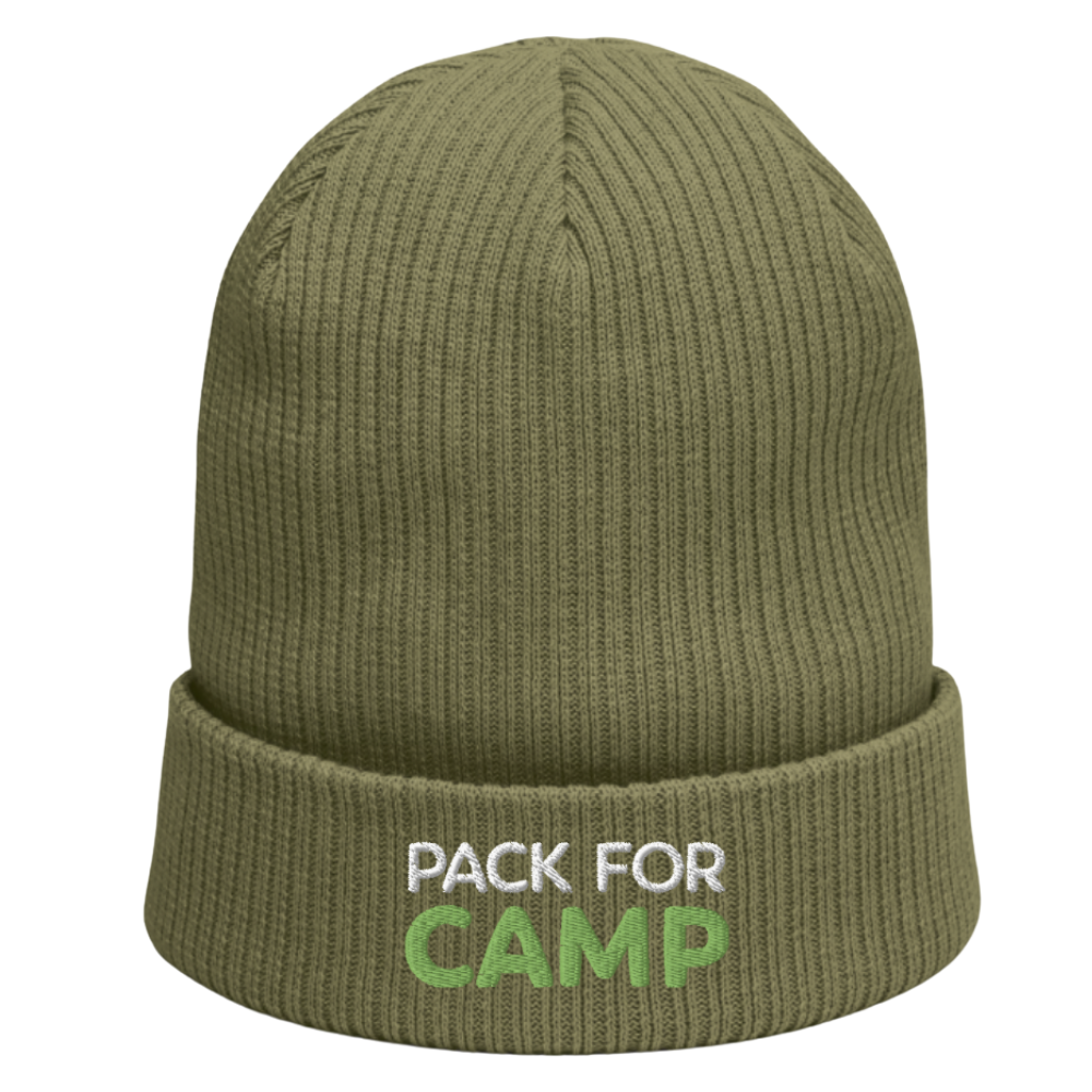 Organic Ribbed Beanie – Pack for Camp