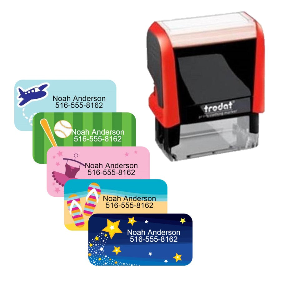 "Stick & Stamp" Name Labels Package – Pack for Camp